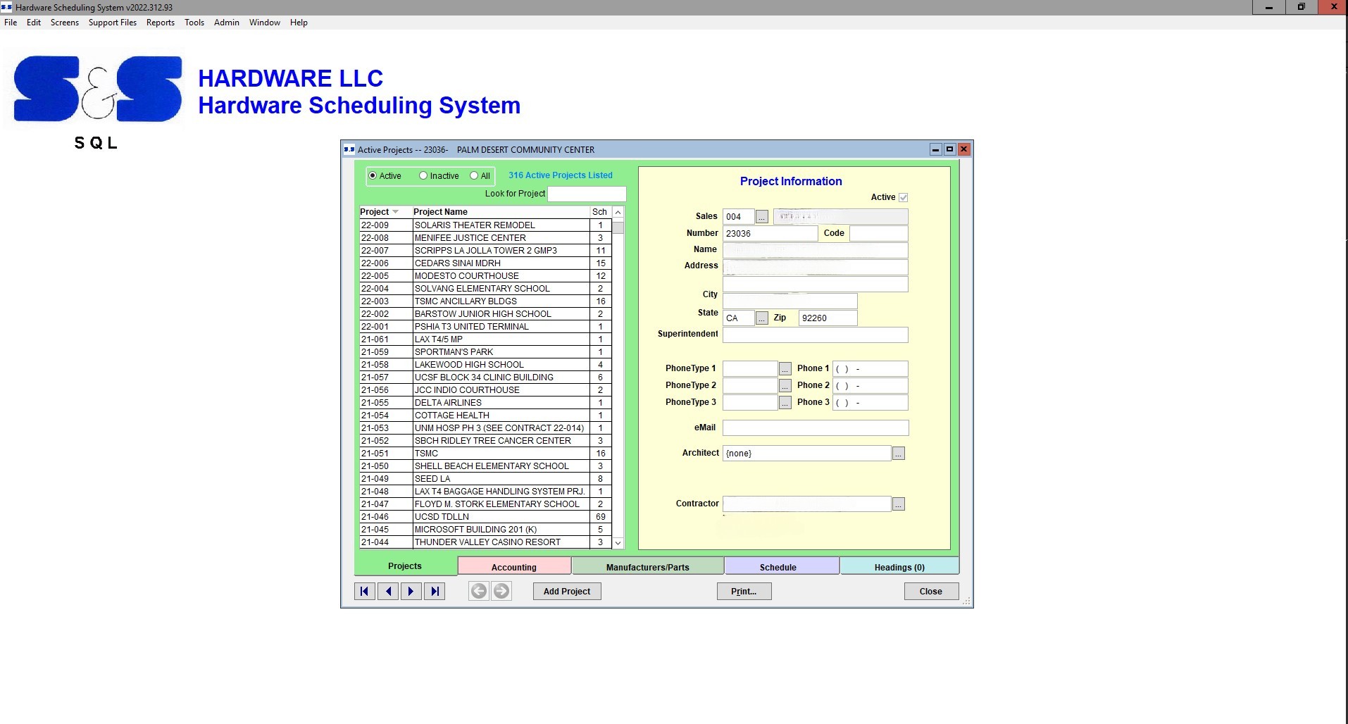 Company | S&S Hardware